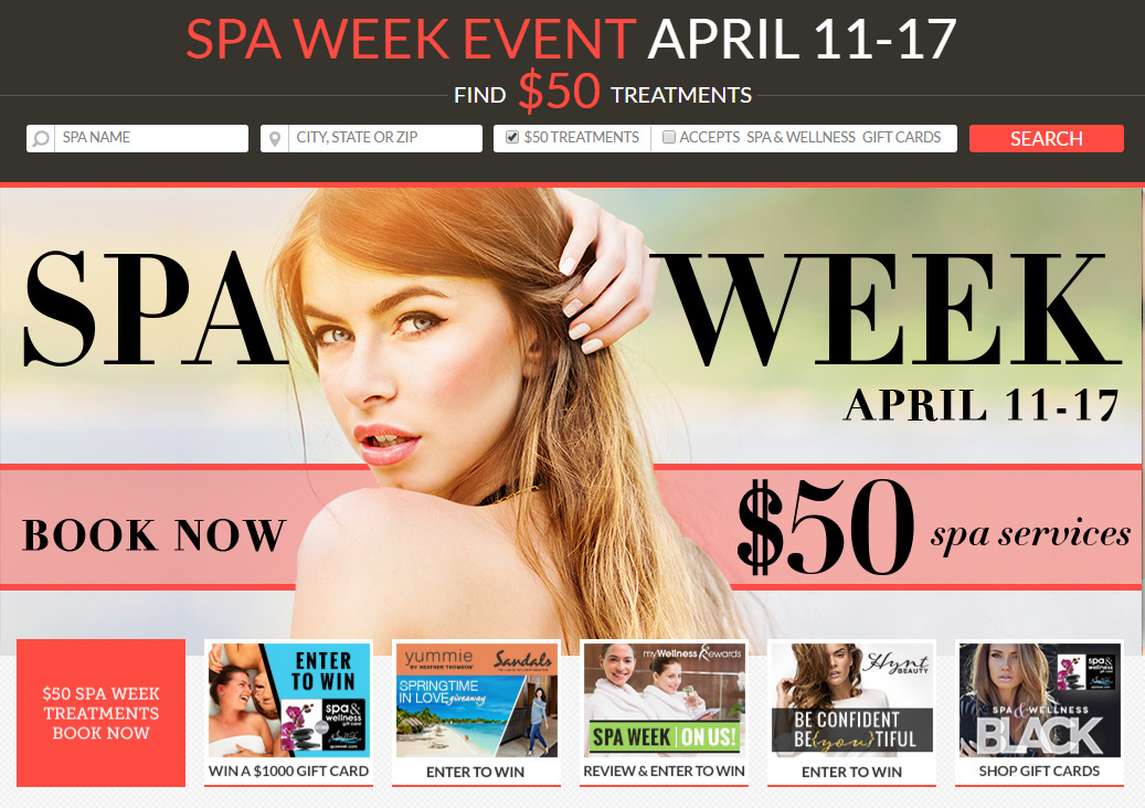 Spa Week Event: Pamper Yourself with X #50dollartreatments