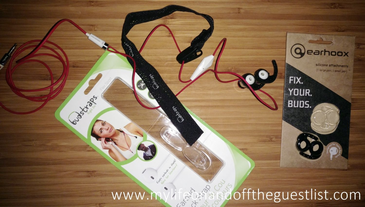 BudStraps Earbud Straps and Earhoox Earbuds Silicone Attachments
