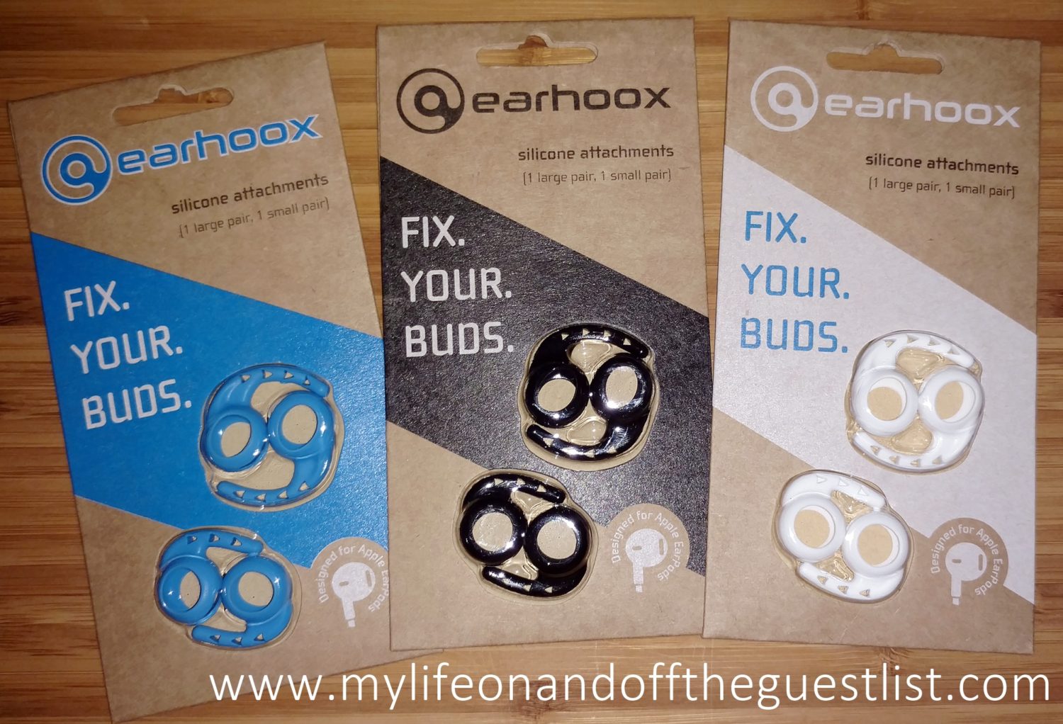 BudStraps Earbud Straps and Earhoox Earbuds Silicone Attachments