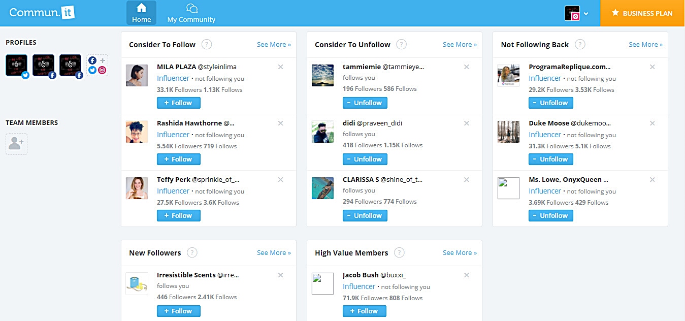 Commun.it for Instagram: Grow and Manage Your Followers