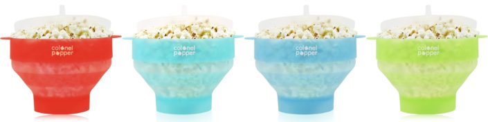 What's Poppin'!: Colonel Popper Silicone Microwave Popcorn Popper