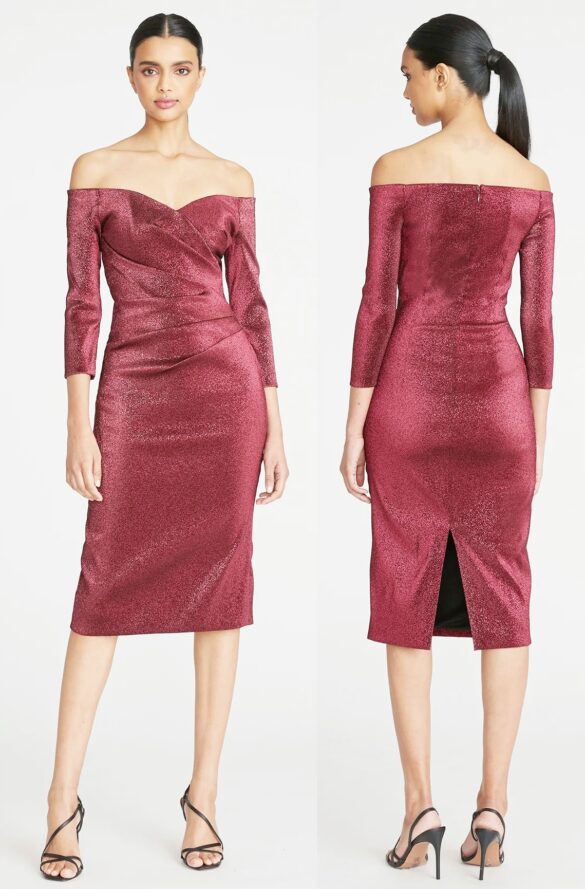 Theia Couture in Viva Magenta, Pantone's Color of The Year 2023